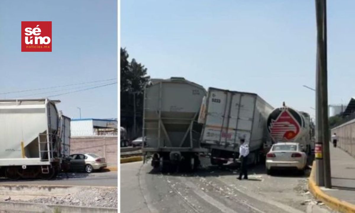 Alerta en Toluca: Choque de Tráiler Contra Tren Provoca Caos Vial